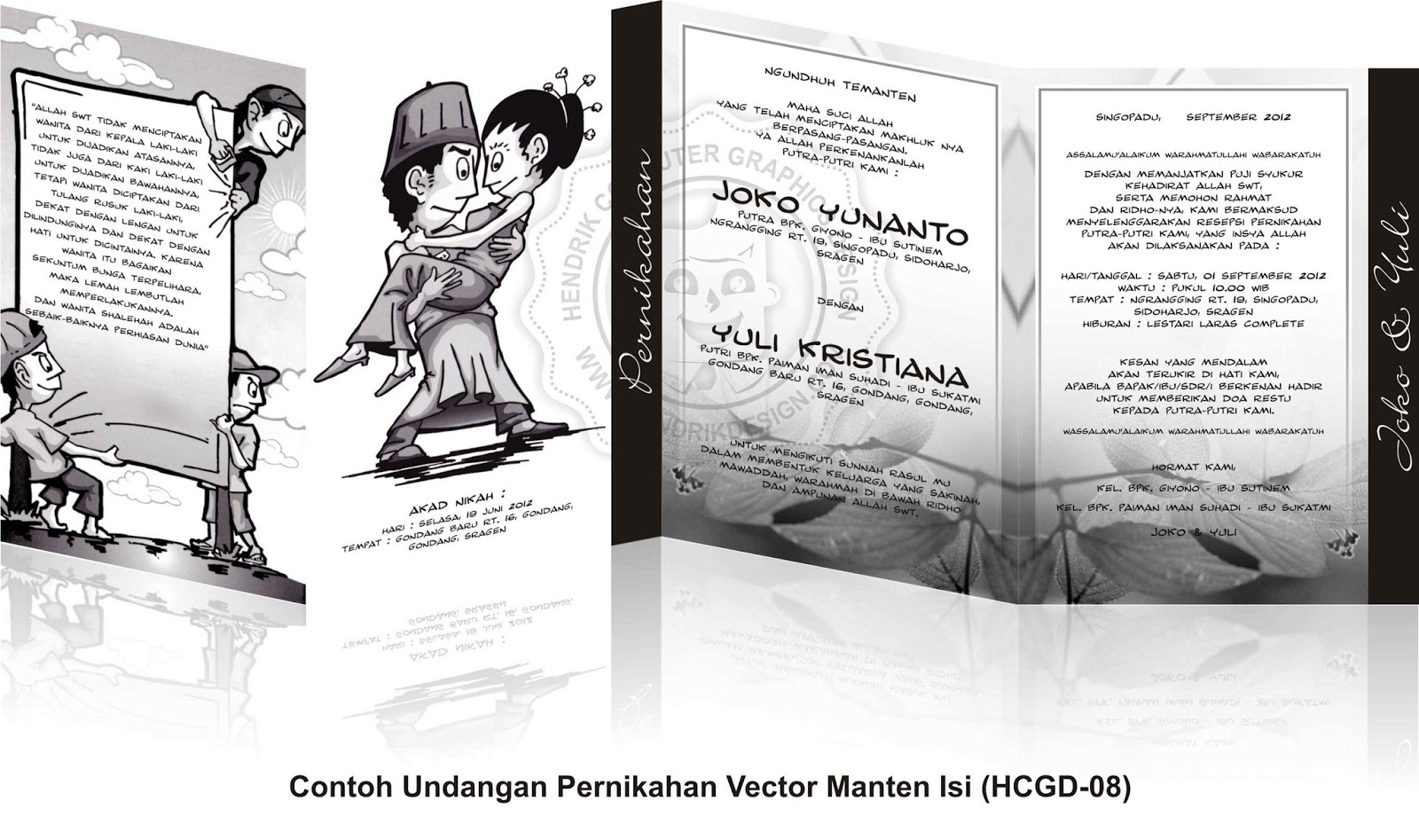 desain dan percetakan undangan pernikahan termurah di solo : Contoh ...