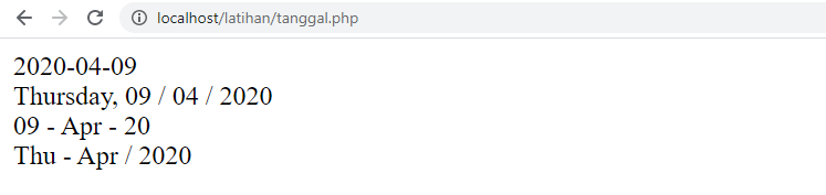 Menampilkan Tanggal dan Waktu Sekarang di PHP - Sinauo.Com