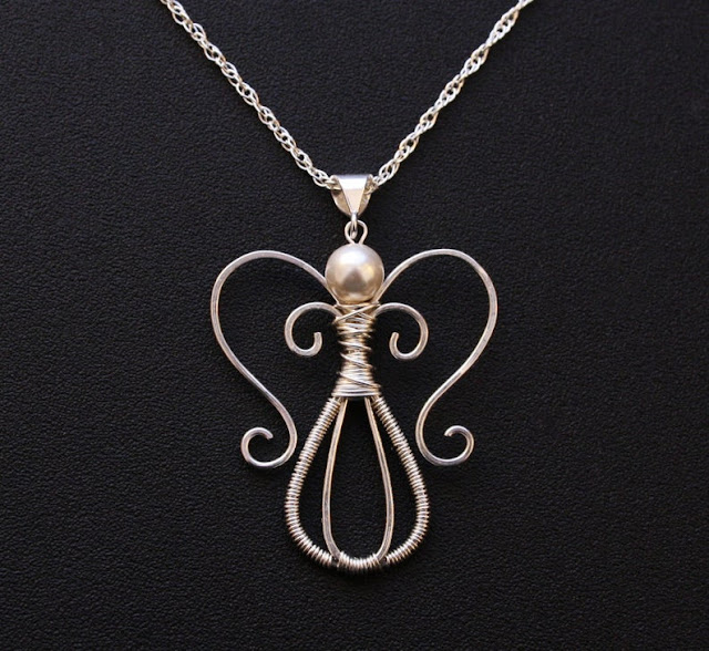 Wire Wrapped Angel Pendant Tutorial / The Beading Gem