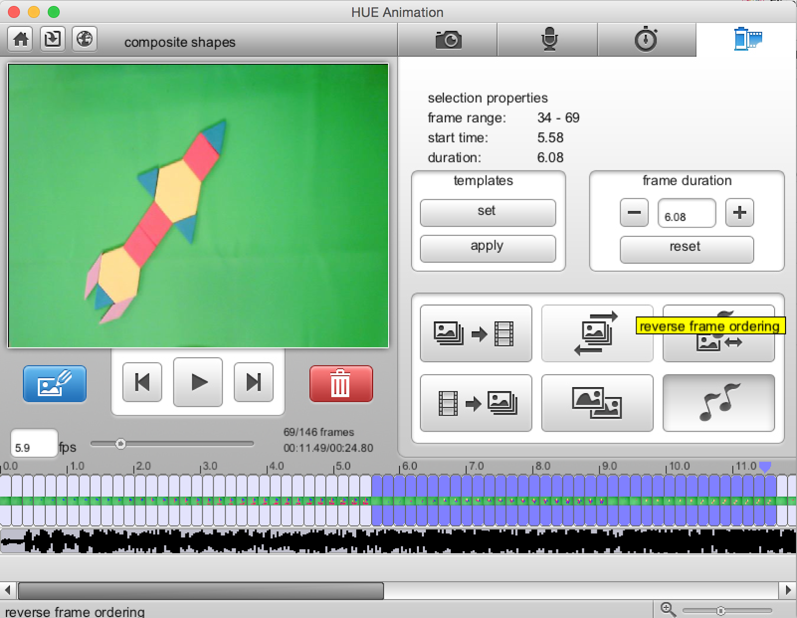 HUE Animation & Composite Shapes ~ Flipping for First
