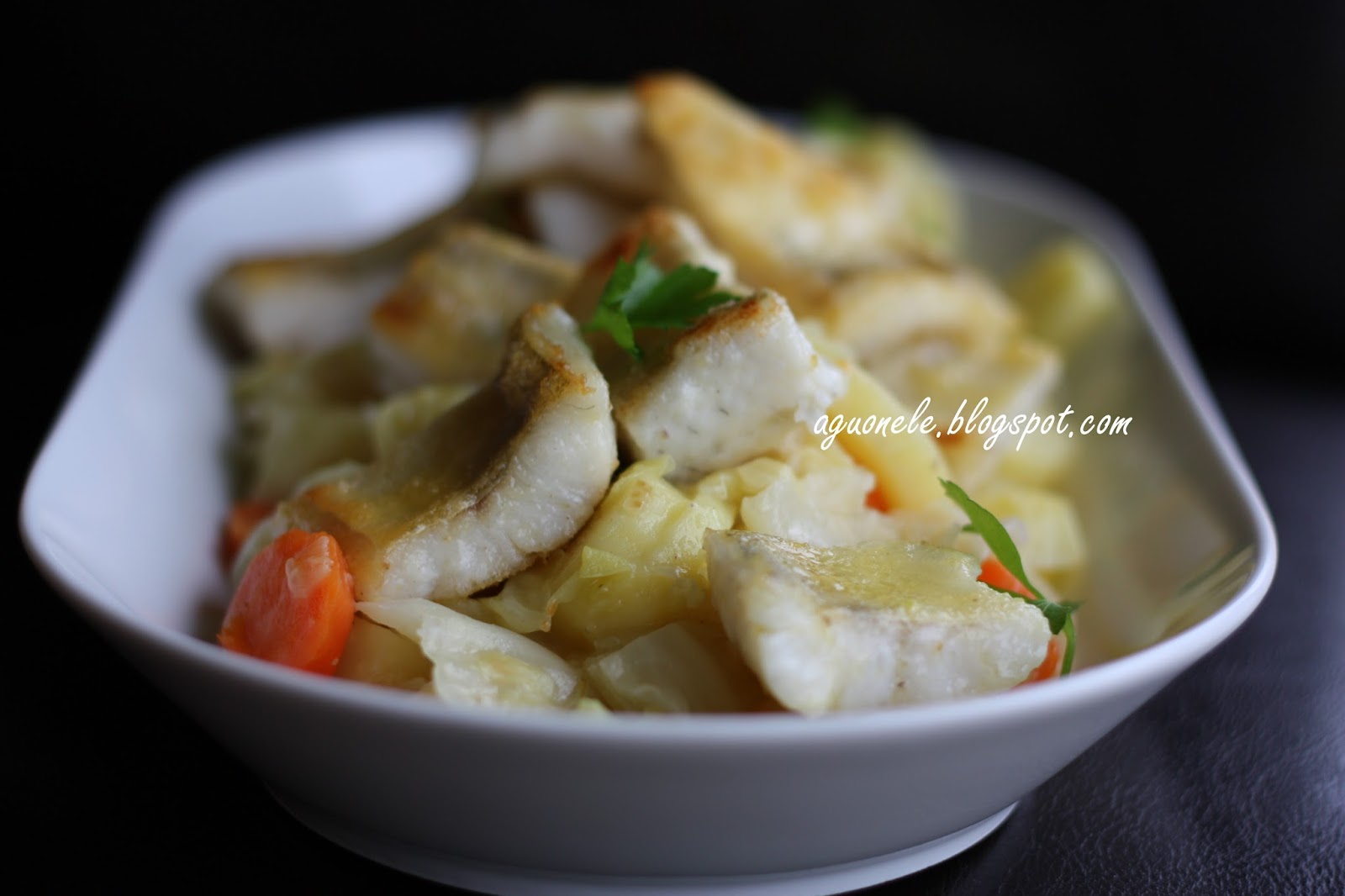 aguonėlė: Starkis su garuos troškintomis daržovėmis