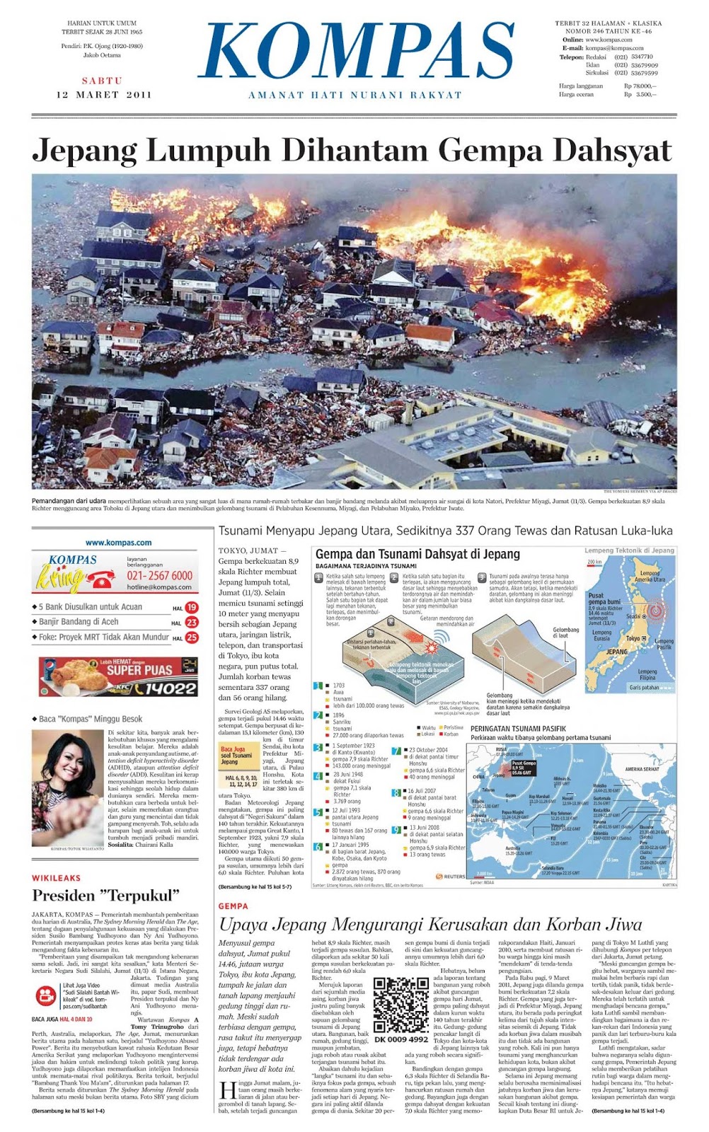 MY BLOG (Blog Ku): Jelang HUT Ke 55 Kompas - 20 Kover Koran Pilihan ...