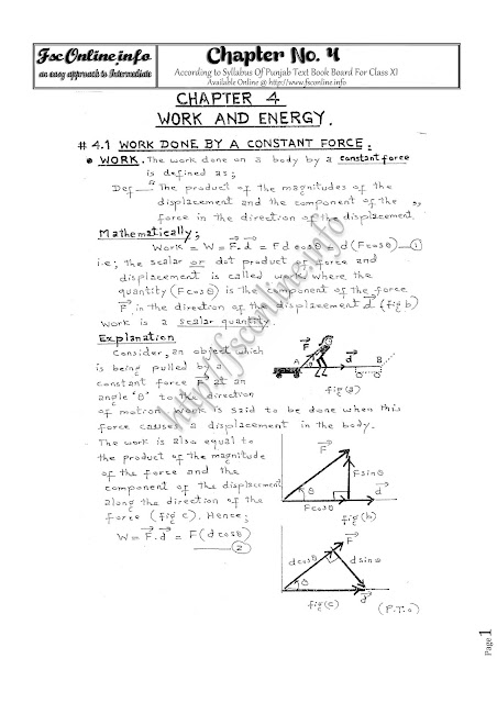 Physics Practicals : CHAPTER 4 (WORK AND ENERGY)