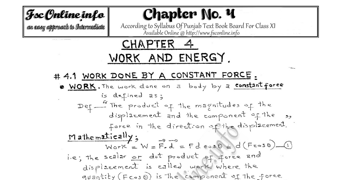 Physics Practicals : CHAPTER 4 (WORK AND ENERGY)