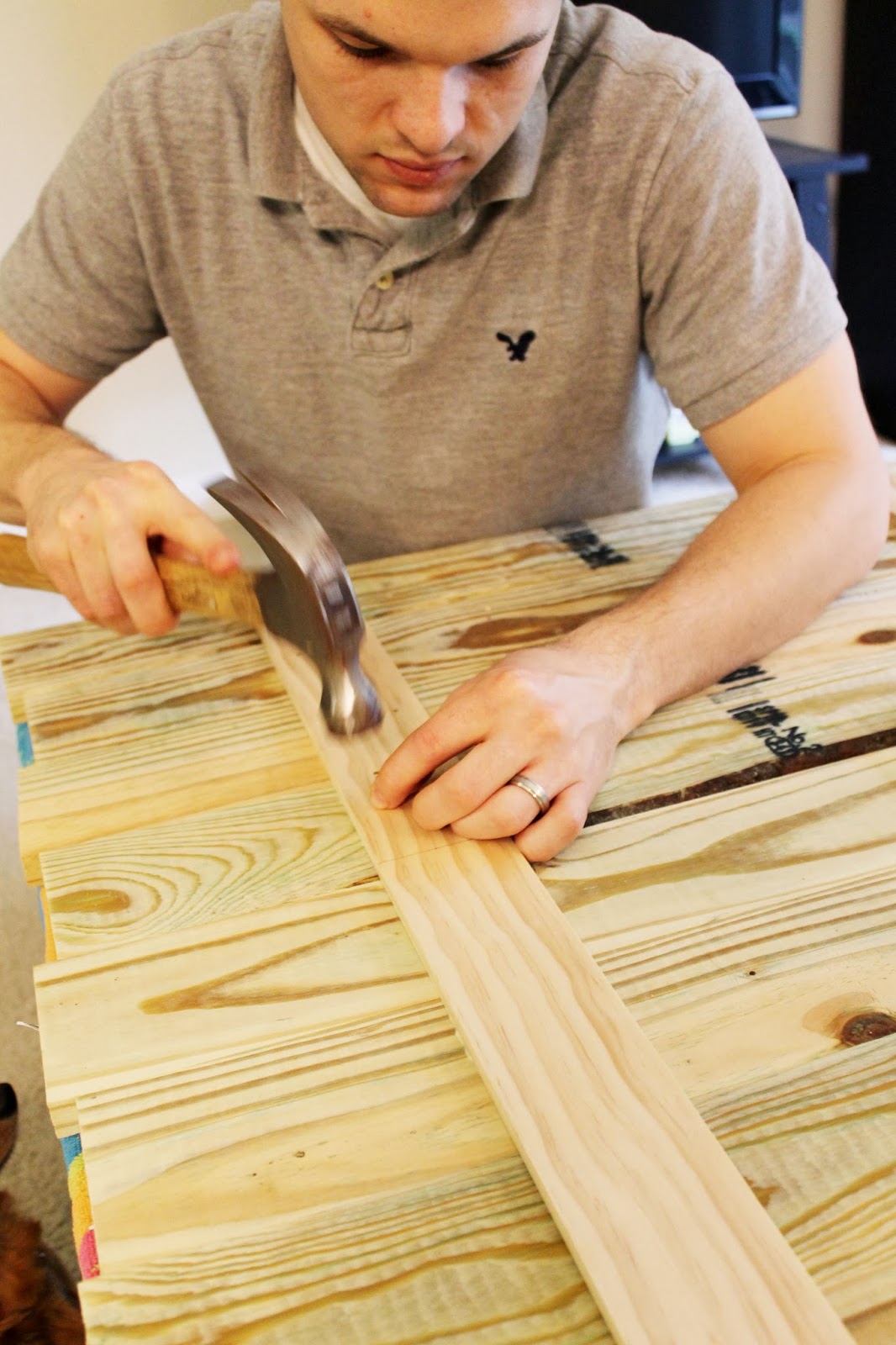 The Ink & Anchor: DIY Virginia Silhouette Wood Table