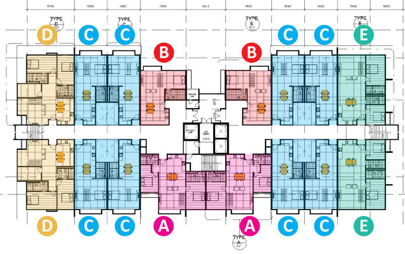 DAMEN USJ Service Apartment: Unit Types