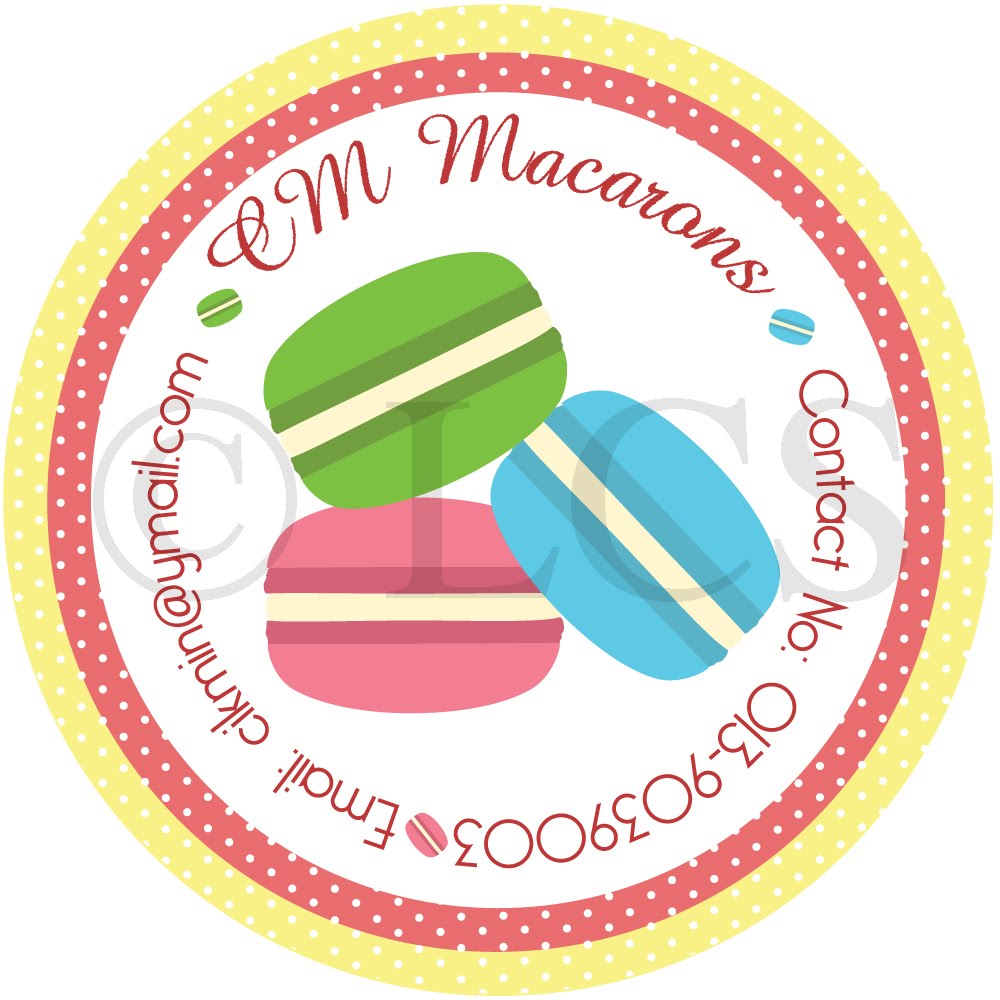 Little Colour Shop: Sticker Bulat CM Macarons