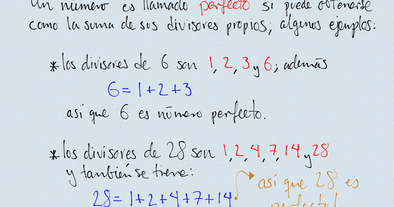 Números perfectos