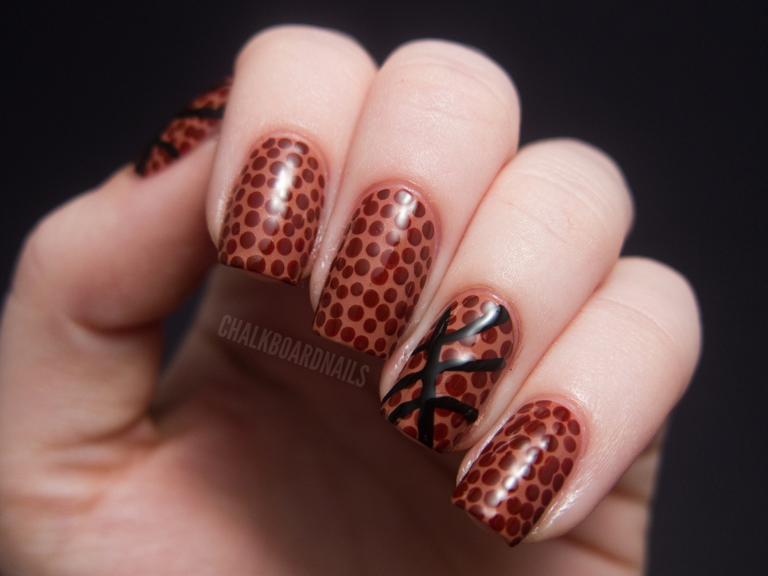 Basketball Nails | Chalkboard Nails | Phoenix, Arizona Nail Artist