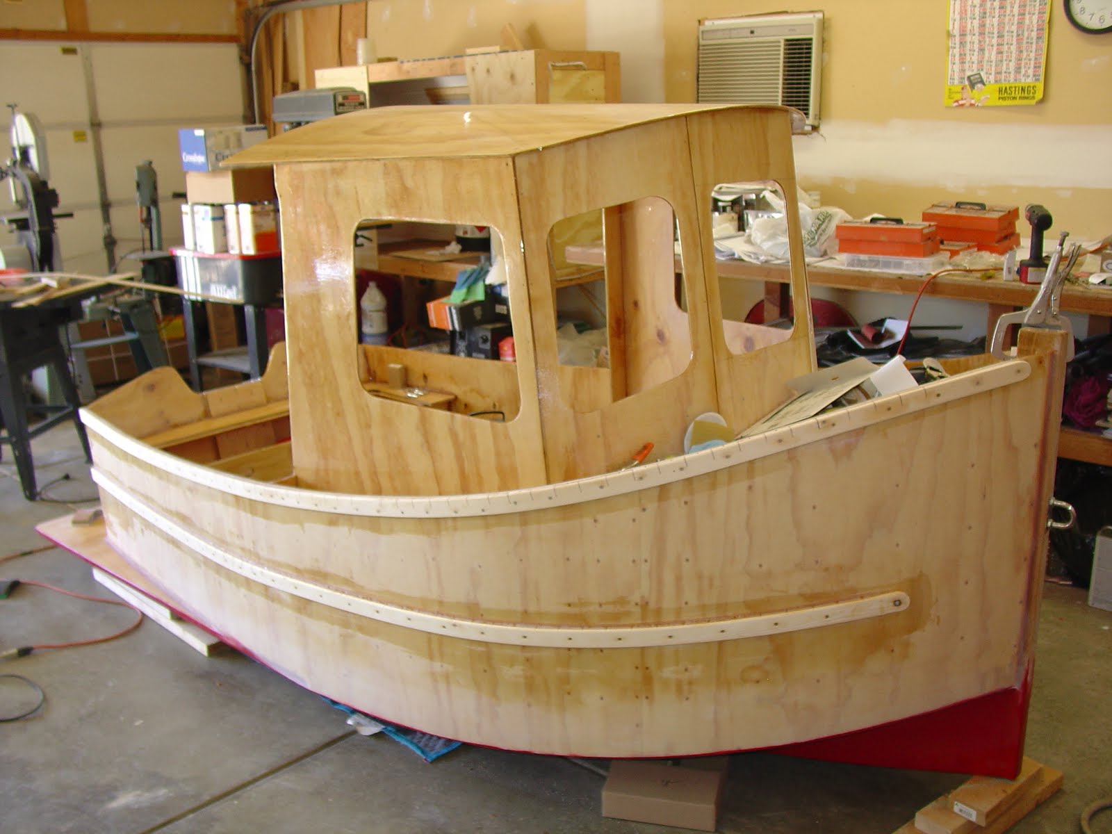 Todd's Mini-Tug Boat Building Journal: Sanded and Filled the Rub Rails ...