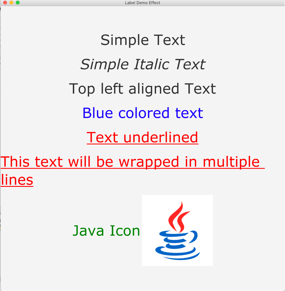 Programming for beginners: JavaFX: Label widget Programming for beginners: JavaFX: Label widget