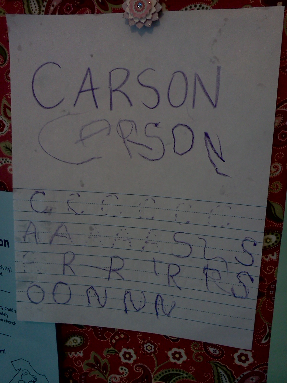 The DeMoor Family: C-A-R-S-O-N