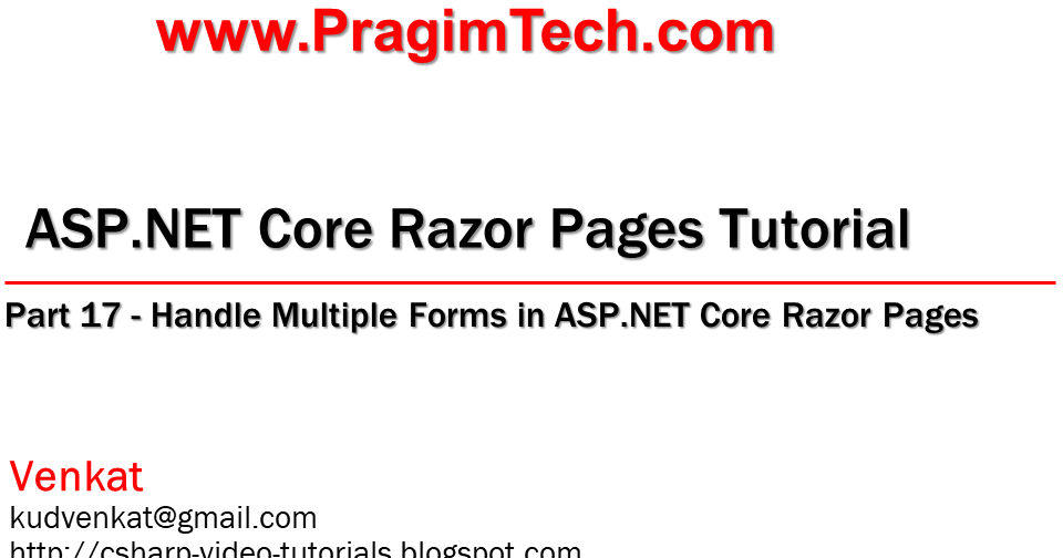 Sql server, .net and c# video tutorial: Handle multiple forms in asp ...