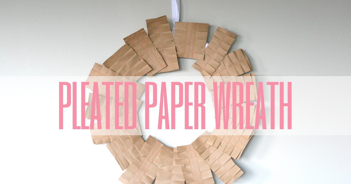 Pleated Paper Wreath