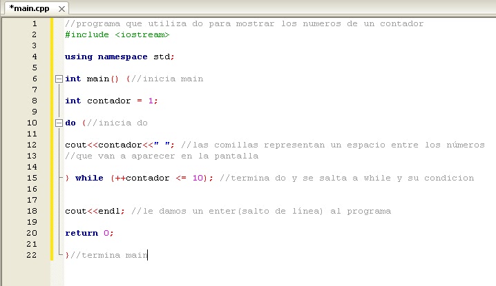 C++ BASICO: Lección 3 - Estructuras de repetición (while , for , do ...