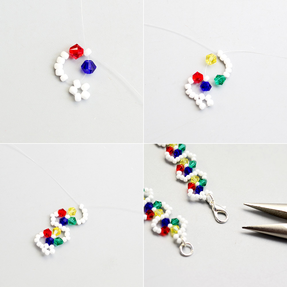 PandaHall Tutorial on Crystal Seed Beads Bracelet