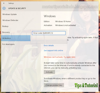 Memperbaiki Error Aktivasi 0x8004FC12 di Windows 10/11 ...