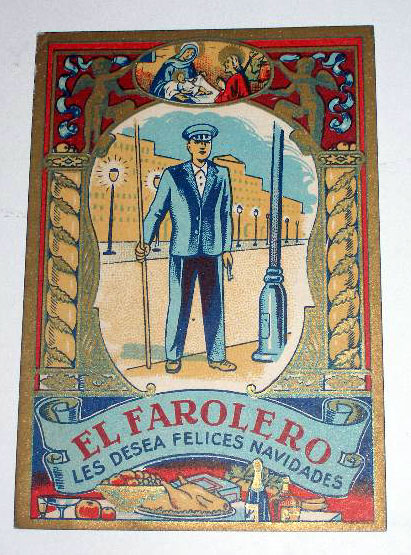 ¡El farolero le felicita las Pascuas! - Caminando por Madrid