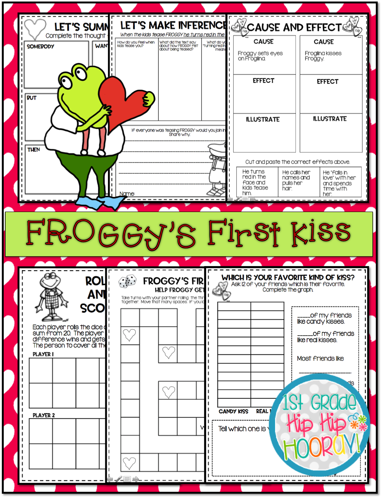 1st Grade Hip Hip Hooray!: Froggy's First Kiss