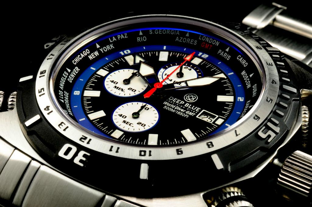 OceanicTime: DEEP BLUE World Diver GMT