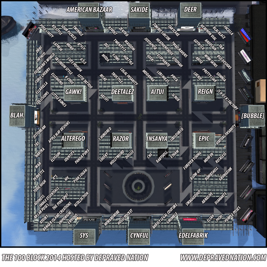 100 Block Map | Paper Figurines