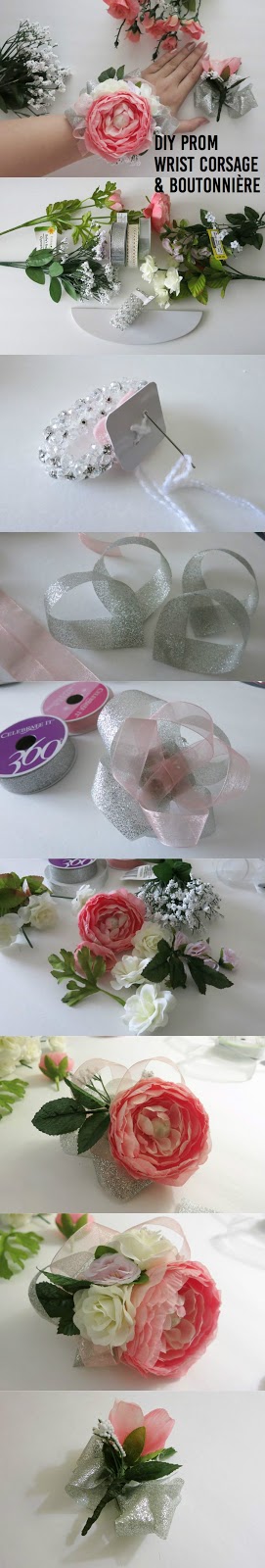 Vibrant Vantage: DIY Prom Wrist Corsage + Boutonnière