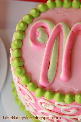 The Blackberry Vine: Little Monogrammed Cakes