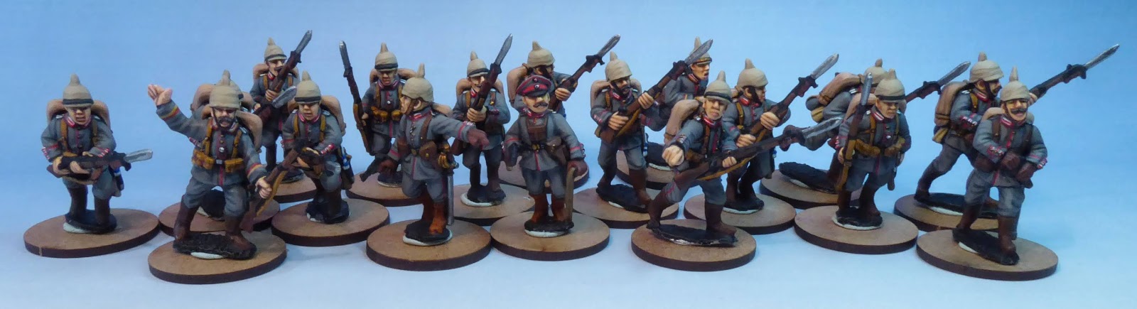 Over Open Sights: Great War Miniatures early WW1 German Infantry