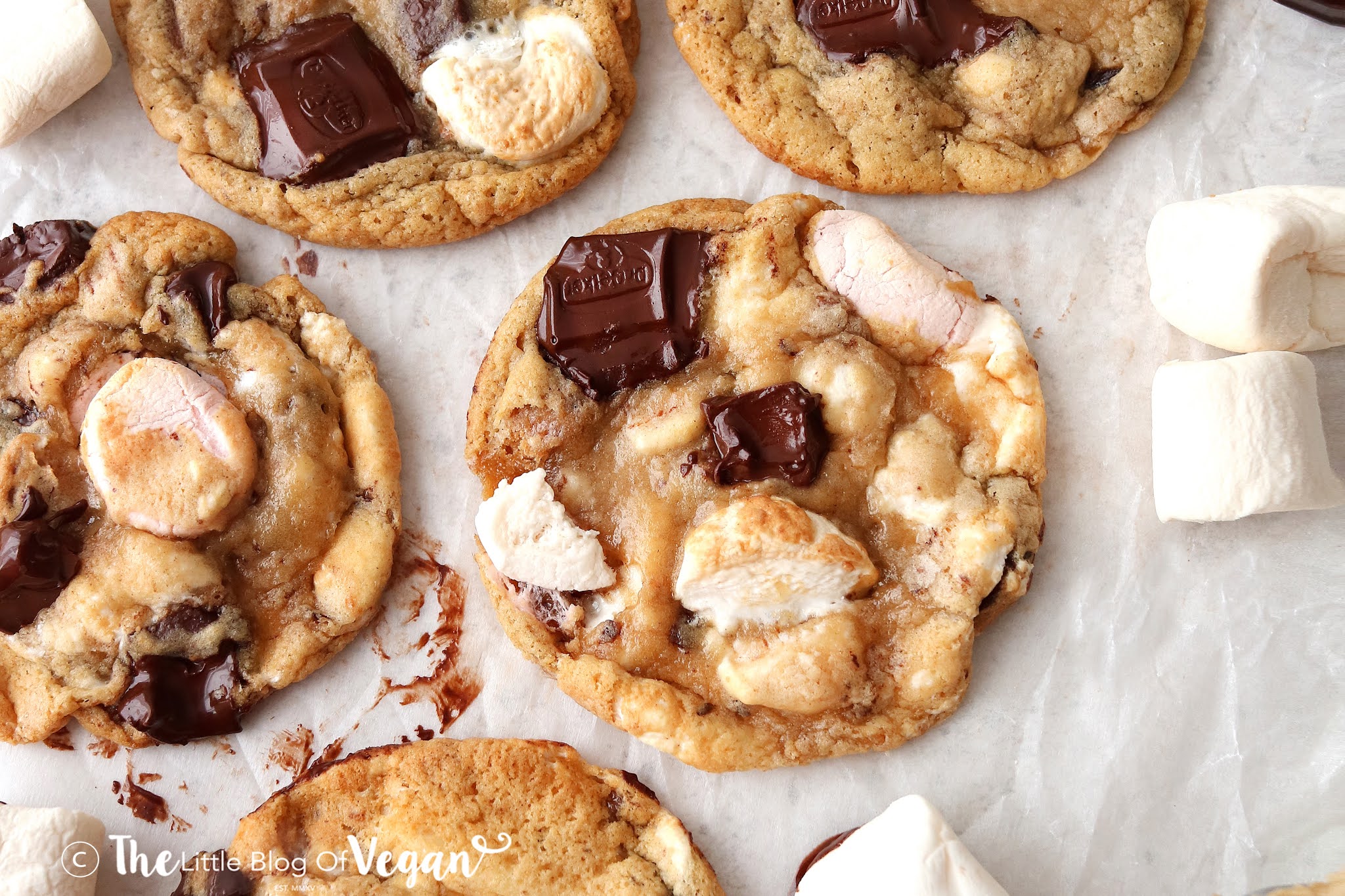 Vegan S'mores Cookies - The Little Blog Of Vegan