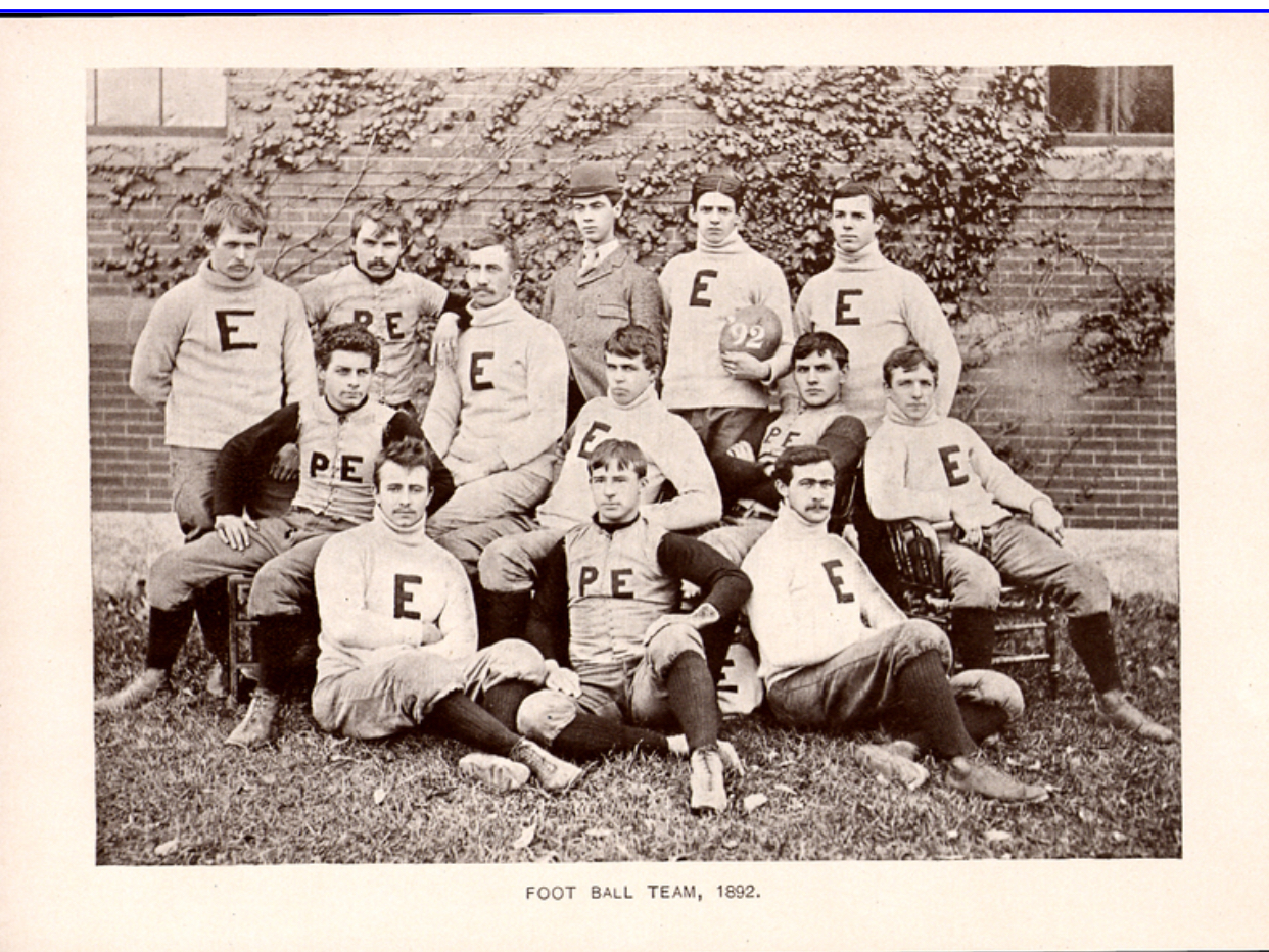 Old Football Stuff: 1892 Phillips Exeter Imperial Football Cabinet