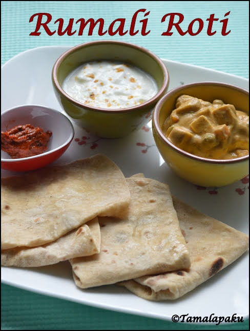 Flatbread Thali 2 - Rumali Roti - Day 12 ~ Tamalapaku