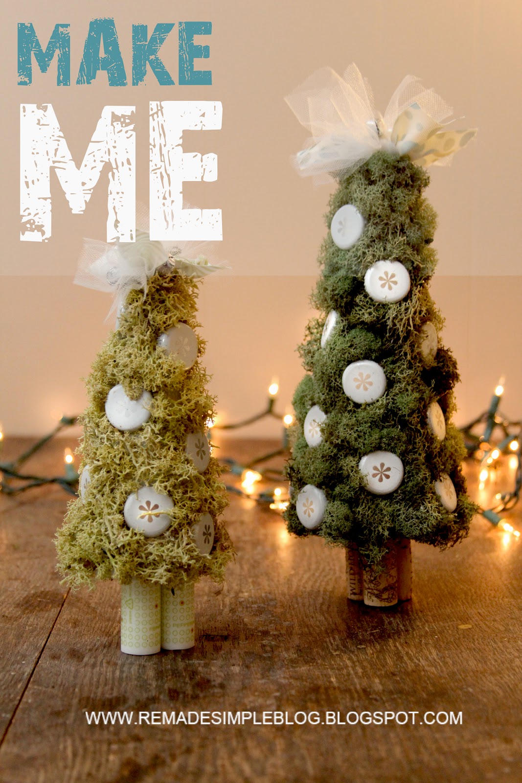 ReMadeSimple: Upcycled MIni Christmas Trees