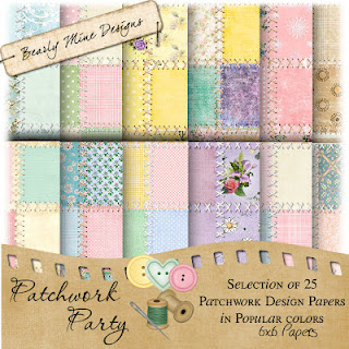 Kym's Crafty Cards: Bearly Mine Designs - Launch of Patchwork Party ...
