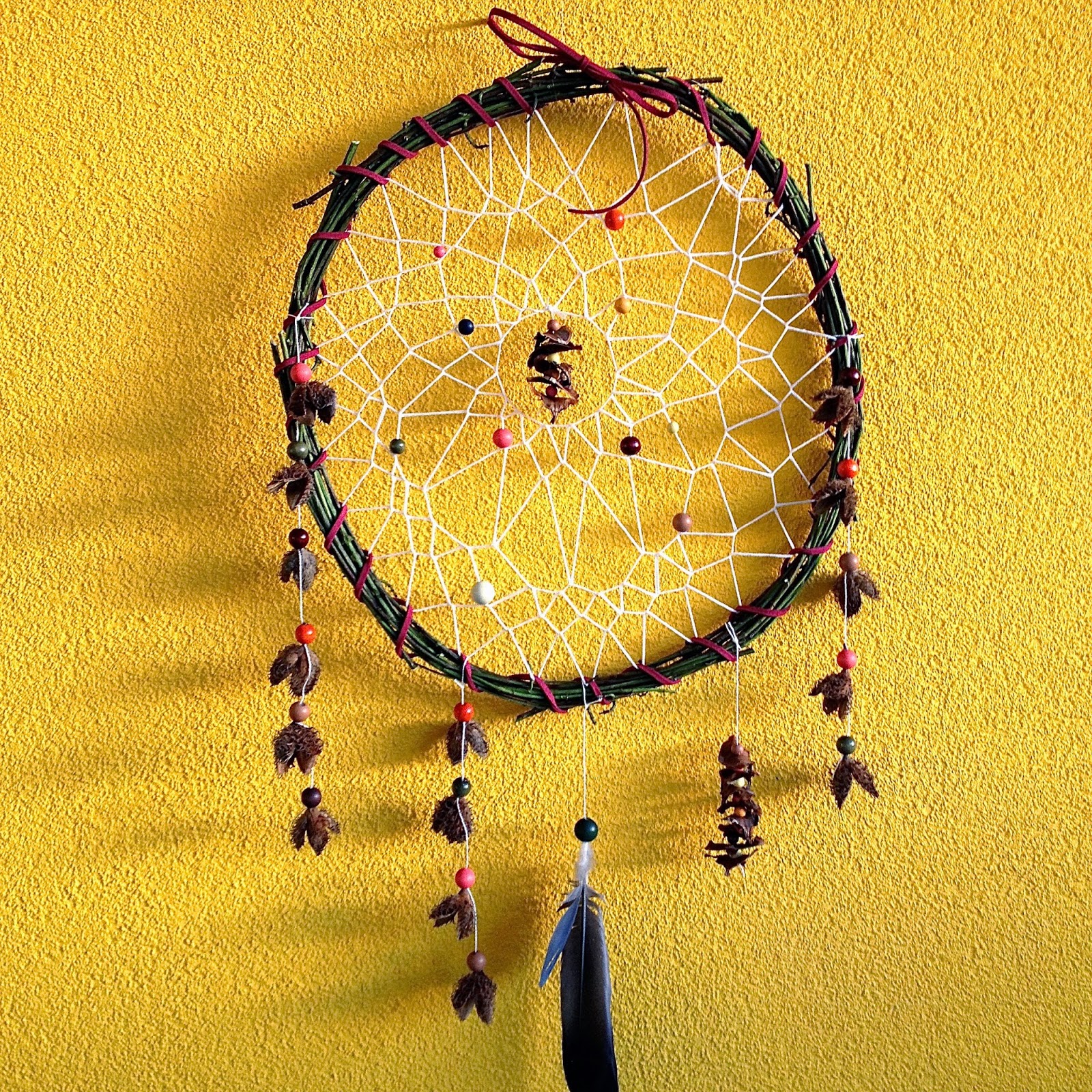 Attrape-rêve avec éléments naturels / DIY dreamcatcher