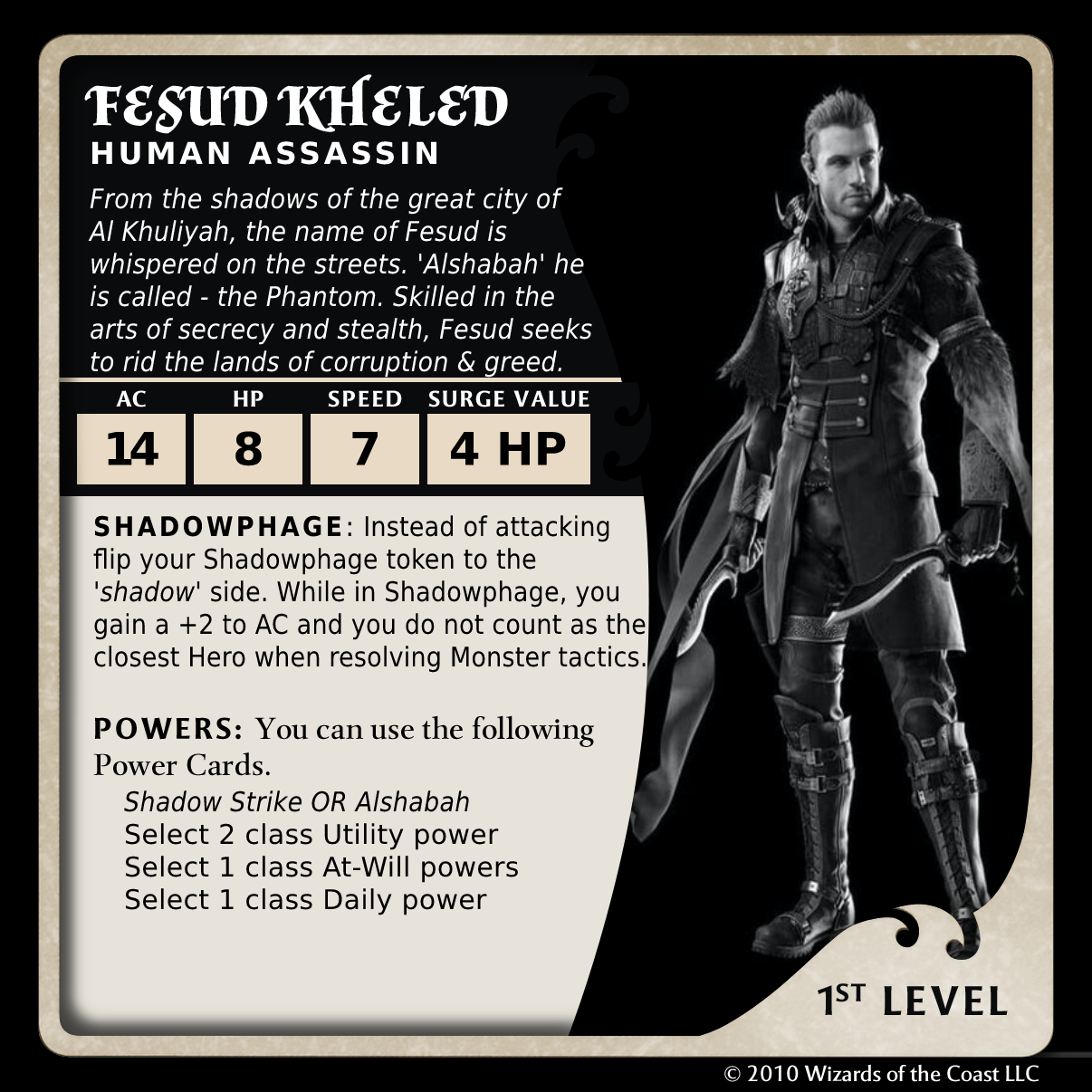 Dungeons and Dragons Custom Builds: The Human Assassin Class