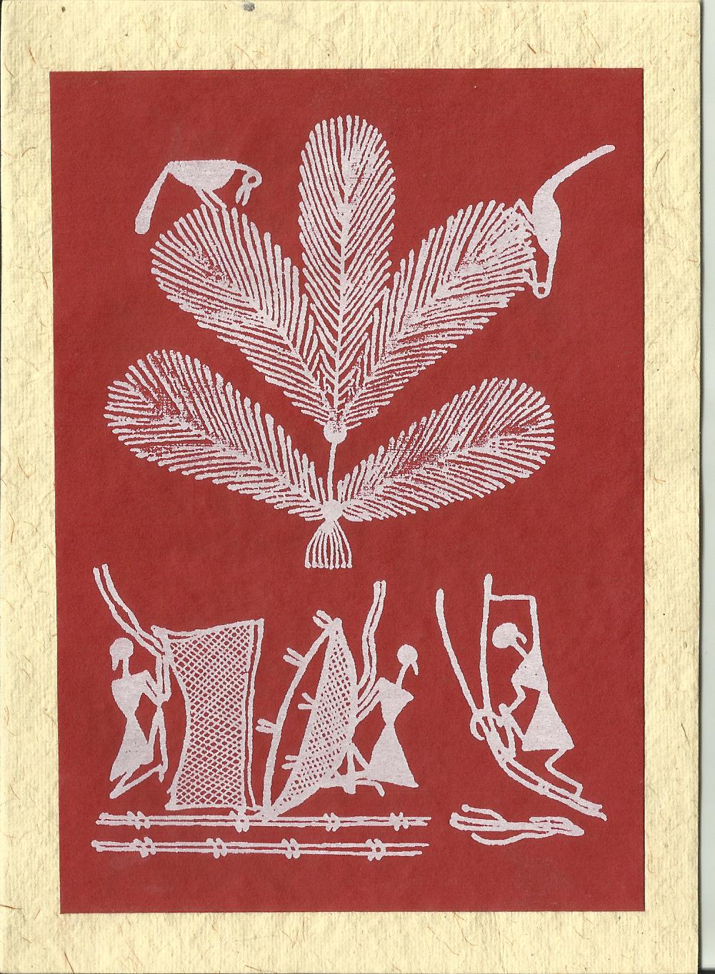 Warli Painting Greeting Cards