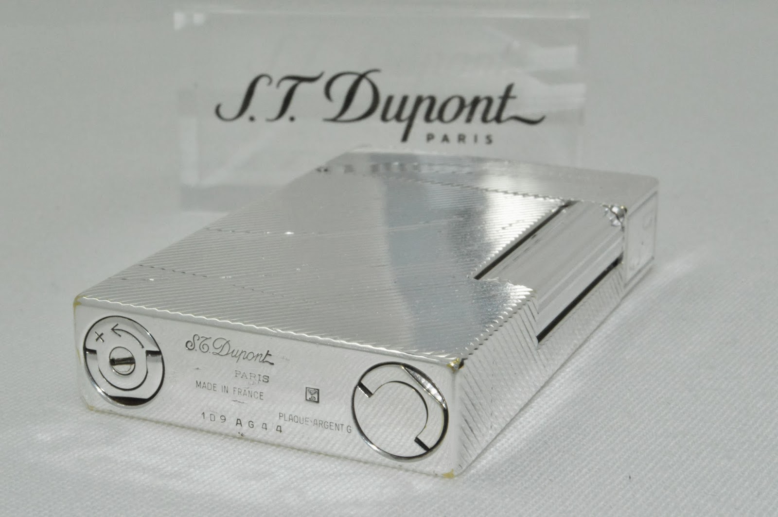 ziq S.T. DUPONT collections: ORIGINAL S.T.DUPONT LINE 2 SILVER WITH BIG ...