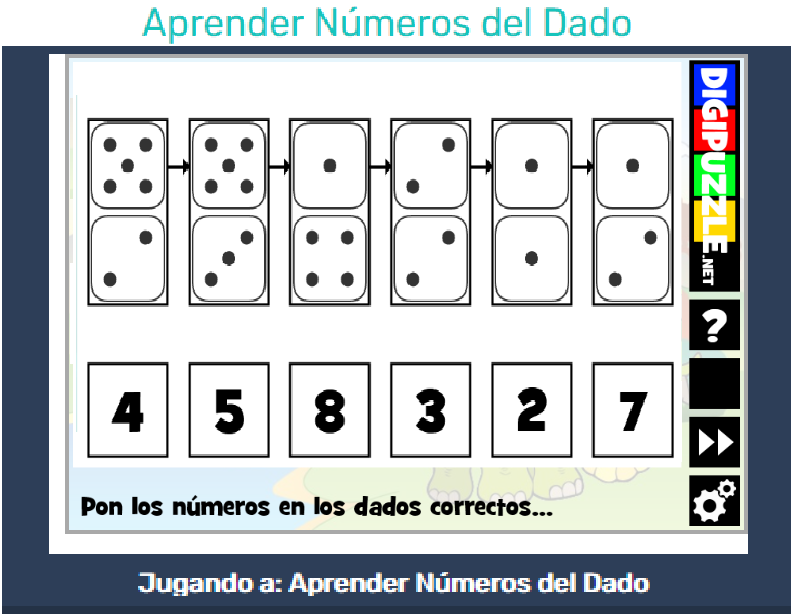 Generación Del Futuro: Informática NI y 1°: Aprender los números del dado