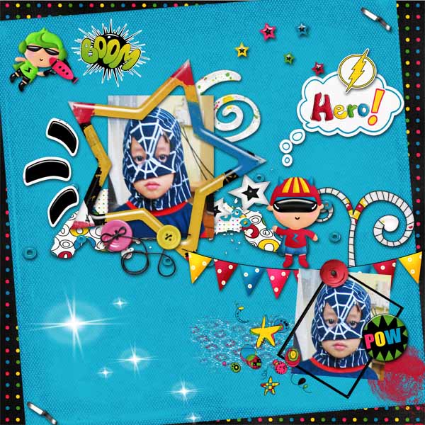 Chouk77 Designs: I'm a super hero ! + freebie