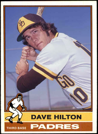WHEN TOPPS HAD (BASE)BALLS!: NOT REALLY MISSING IN ACTION- 1976 DAVE HILTON