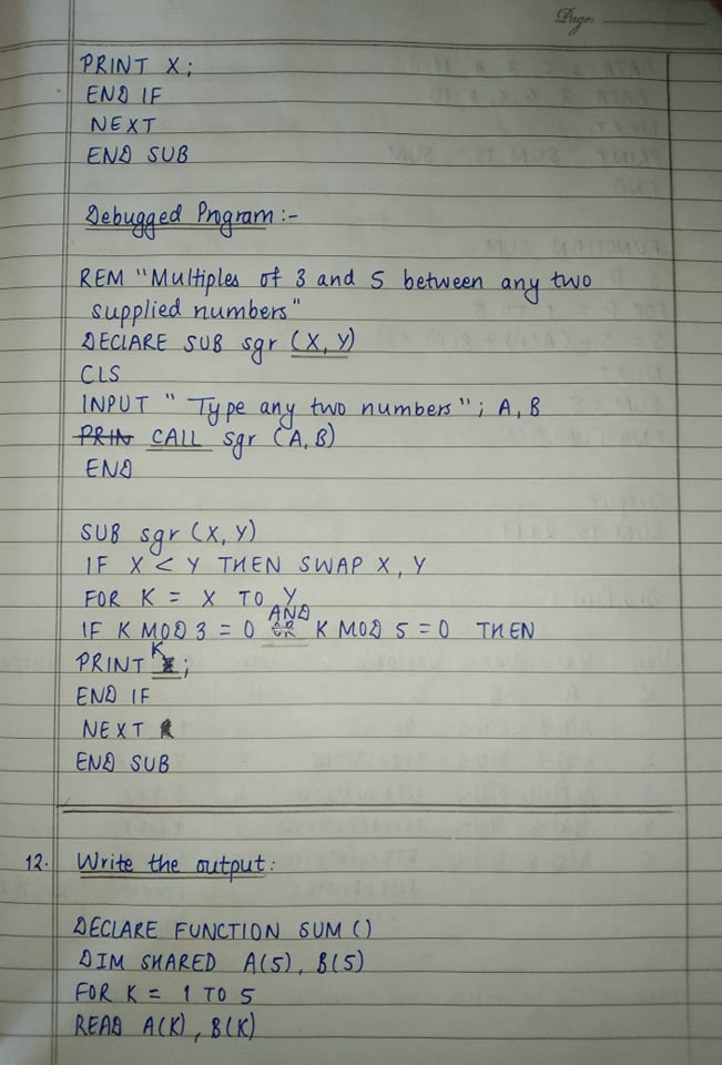 Qbasic Programming Solutions and SLC / SEE Computer Science Questions ...