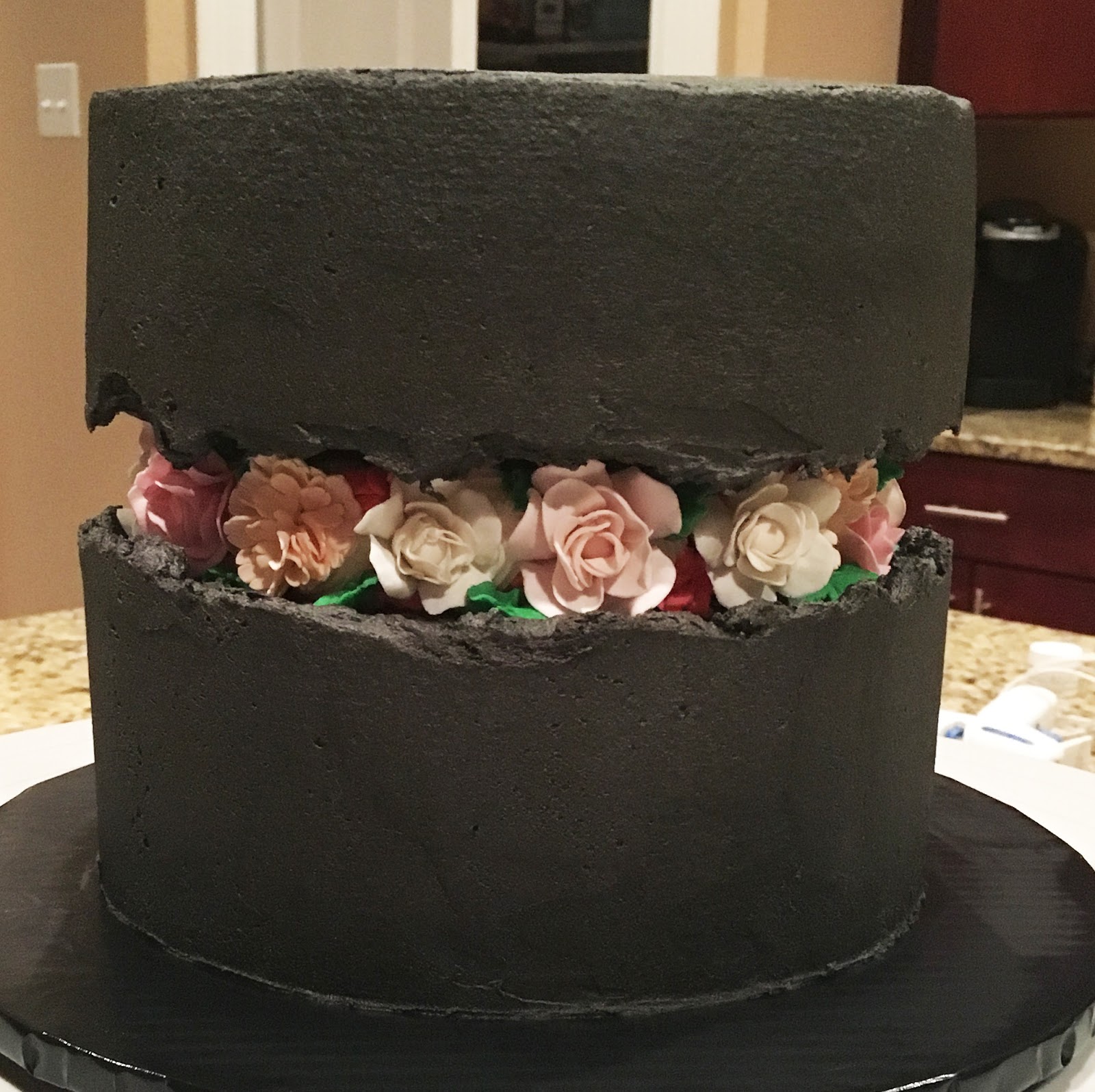 The Bake More: Flower Fault Line Cake