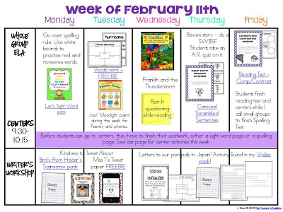 Visual Plans Freebies! - Classroom Freebies