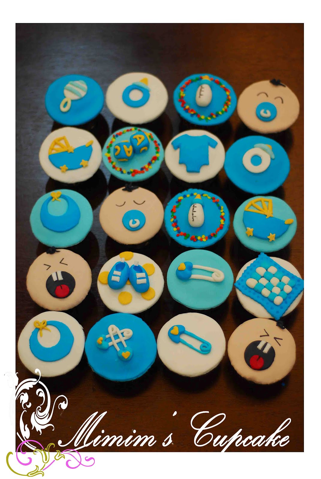 Mimim's Cupcake: Baby Boy Cupcake