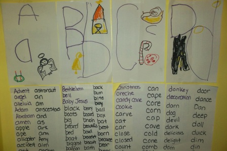 Training Happy Hearts: Our Advent Word Wall: A Simple and Beautiful Way ...