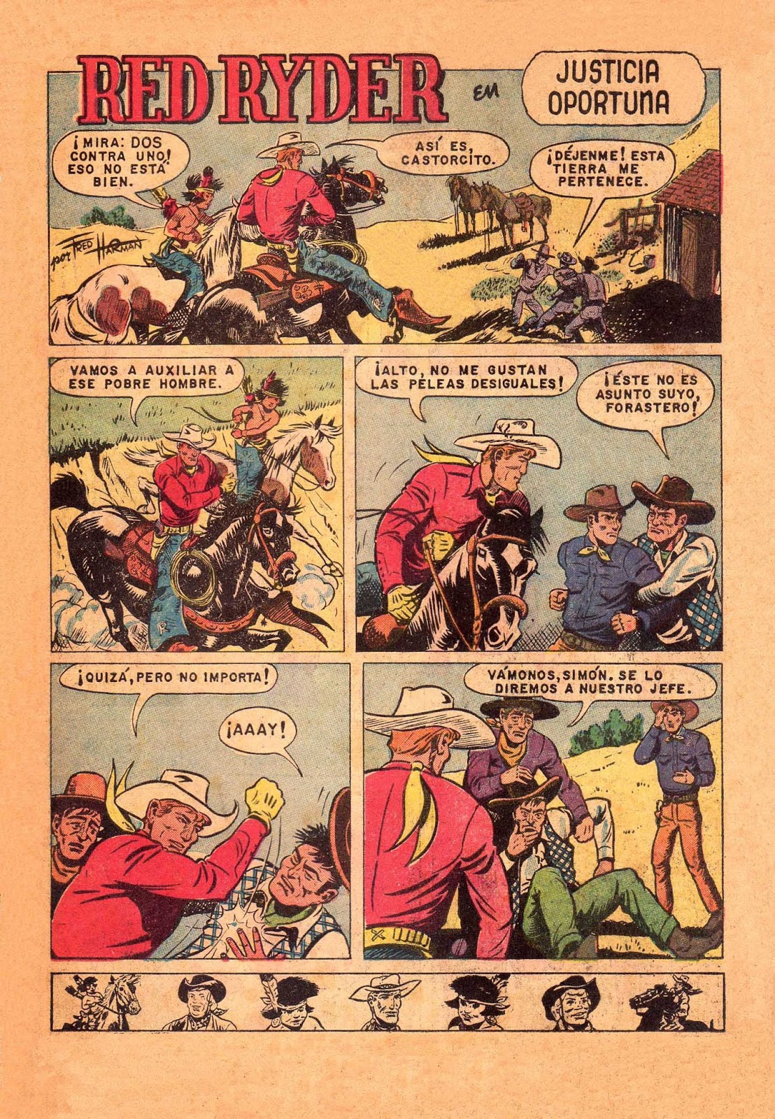 GURI GIBI : RED RYDER EN N.º 273 RED RYDER - JUSTICIA OPORTUNA