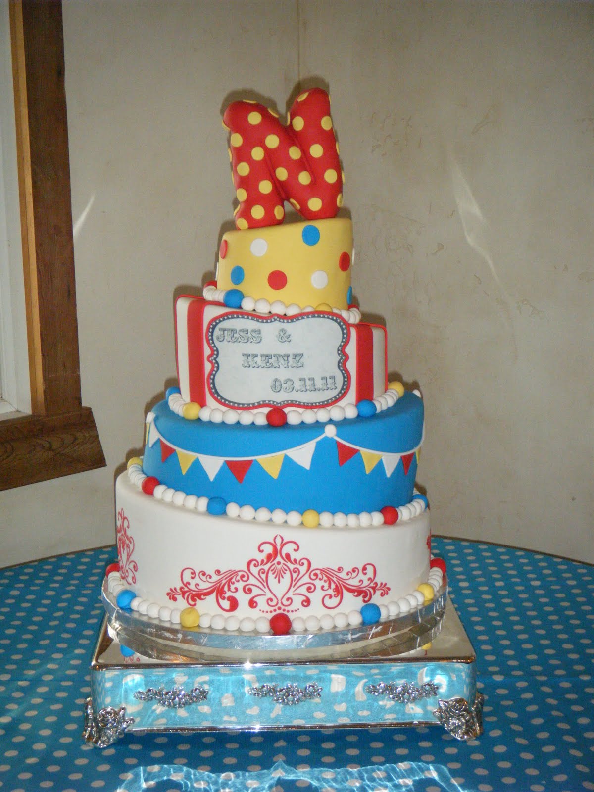 Cassy's Cakes: Carnival Wedding Cake!