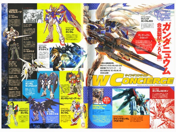 Gundam ACE: February 2015 Issue - RG 1/144 Wing Gundam Zero Custom EW ...