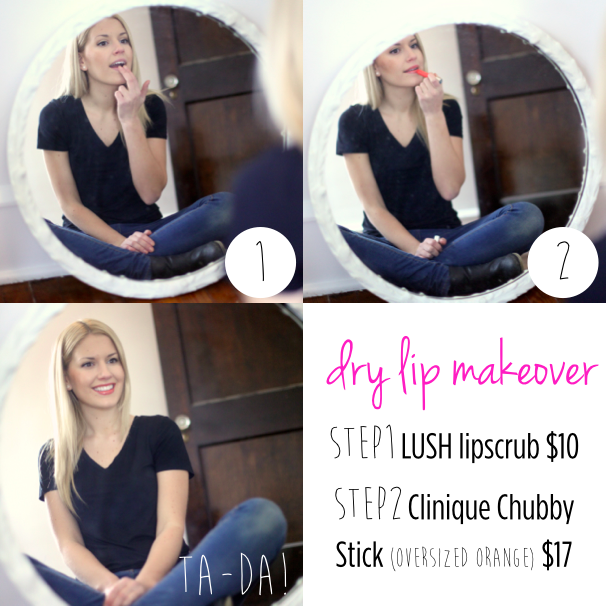 Two Blonde Bloggers: Tutorial: Dry Lip Makeover