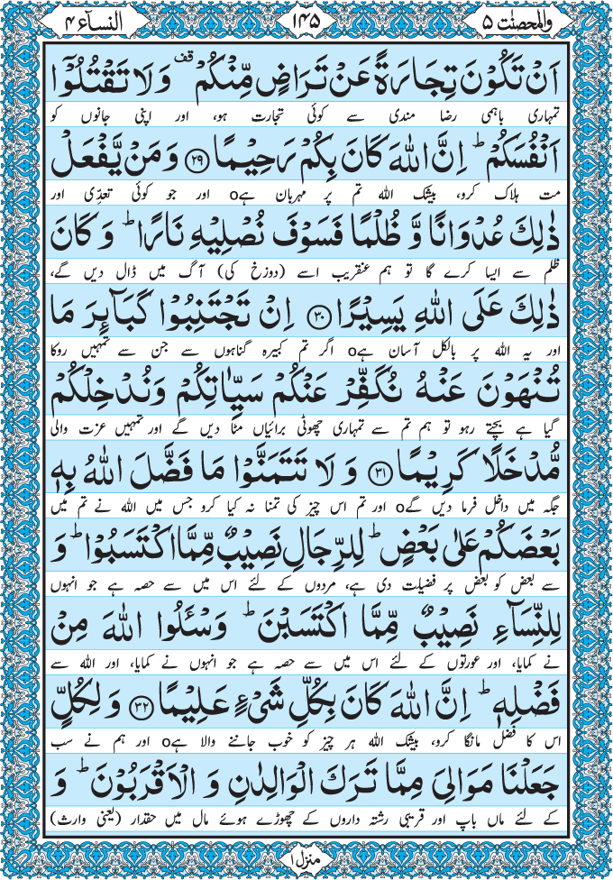 Fezan-e-Murshid-e-Kareem: Al Quran Para 5 والمحصنت